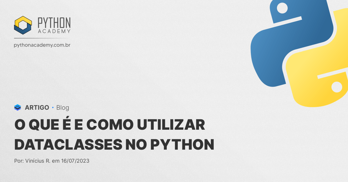 Dataclasses no Python Dataclasses no Python