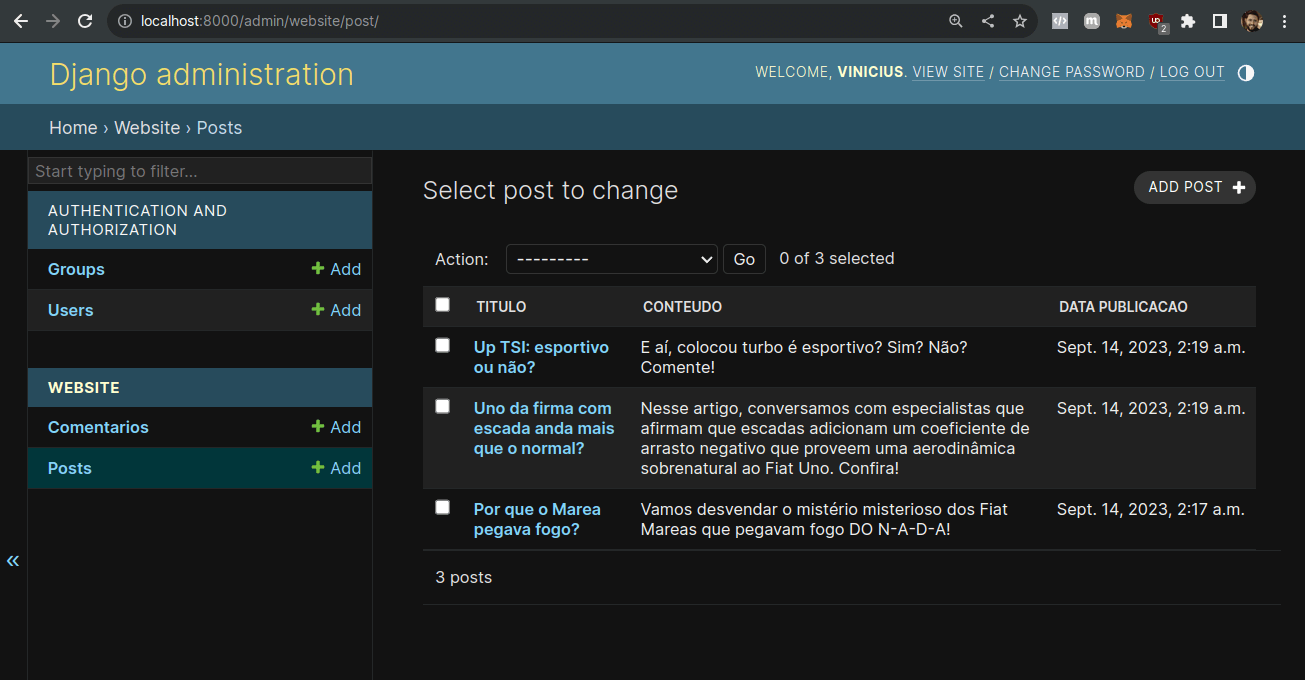 O que é e como usar o Painel Administrativo do Django (Python)