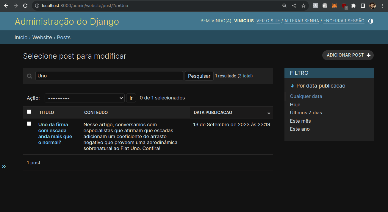 O que é e como usar o Painel Administrativo do Django (Python)