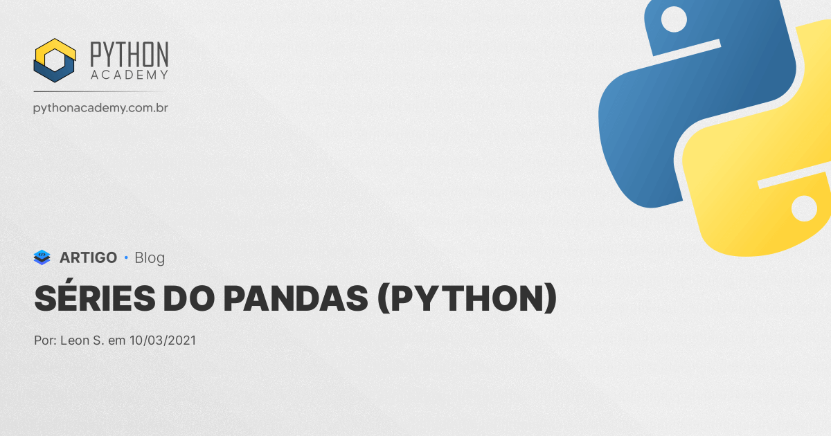 Séries do Pandas (Python)